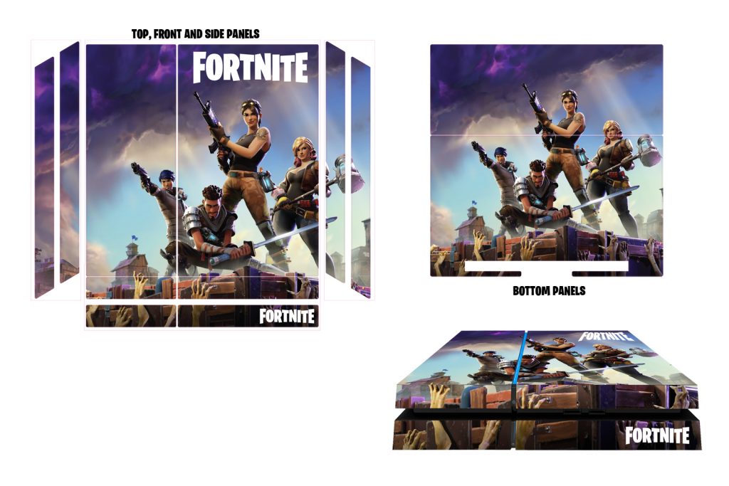Fortnite PS4 Skin - Custom Battle Royale Playstation 4 Skin - Peel ...