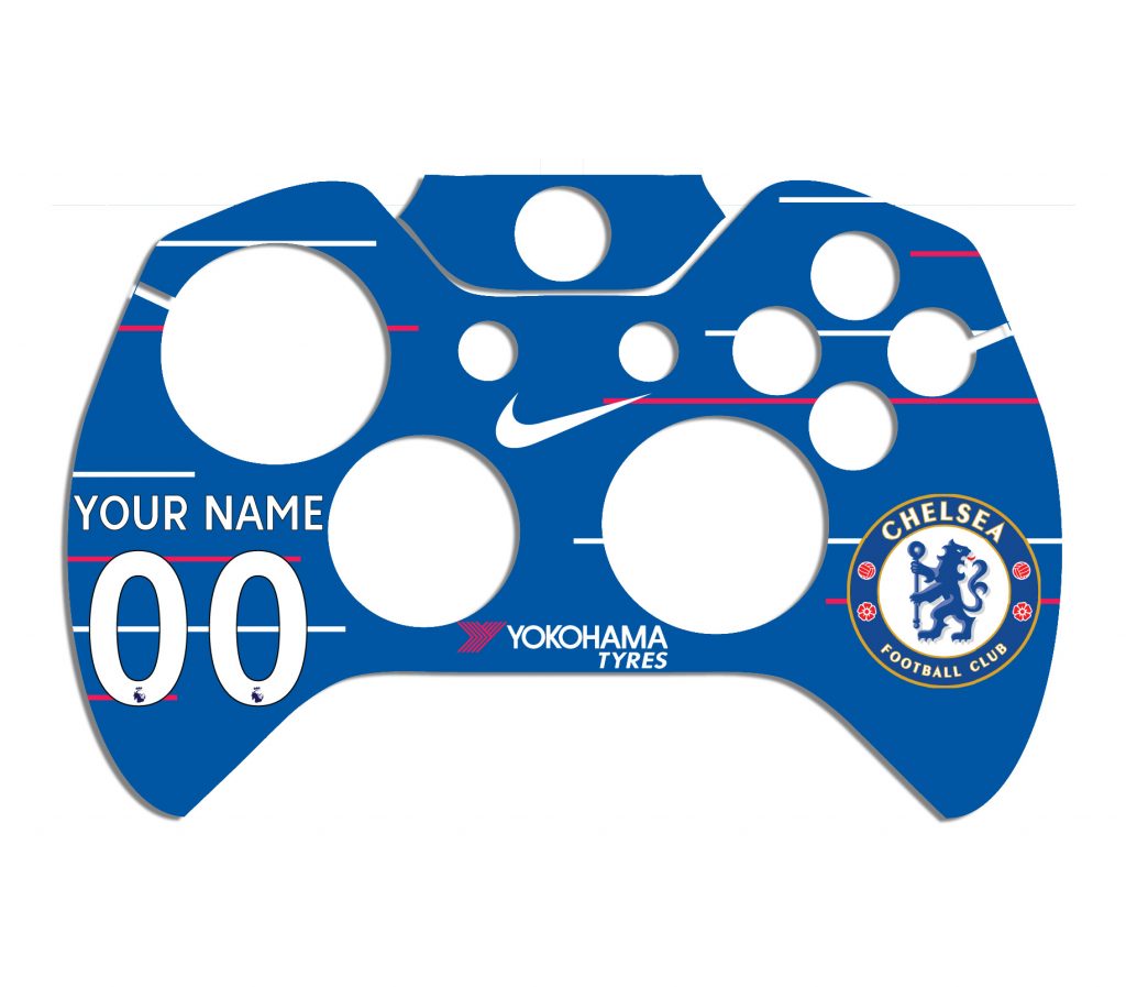 Chelsea Xbox One Controller Skin - Any Name and Number - Peel Perfect ...